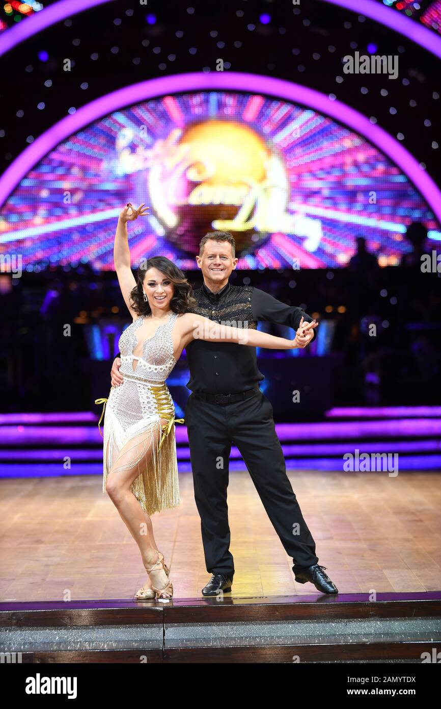 Mike Bushell and Katya Jones at Arena Birmingham for the launch of the ...