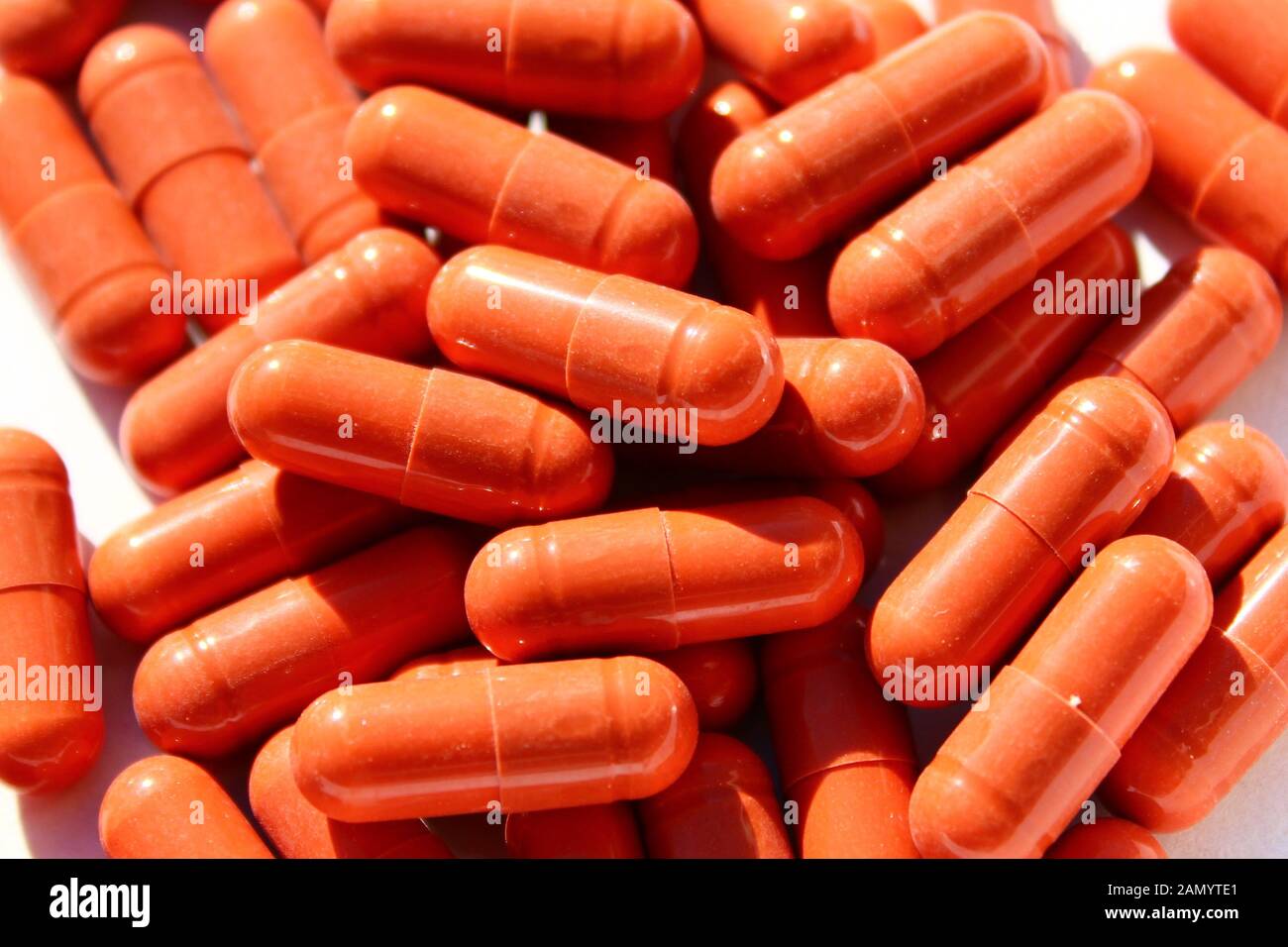 The picture shows many healthy pills Stock Photo - Alamy