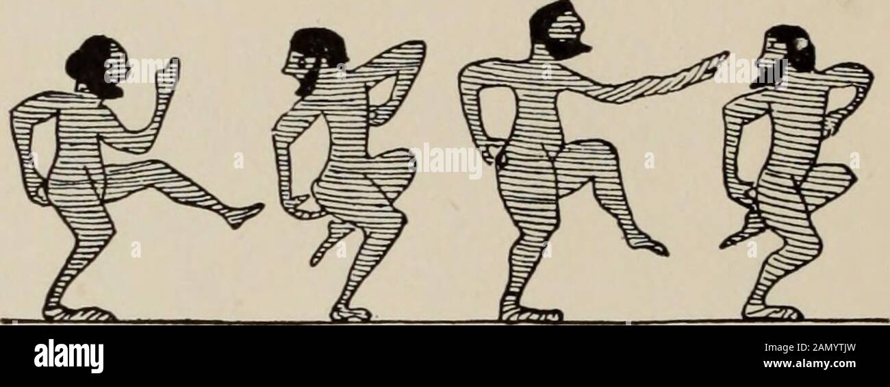 The antique Greek dance, after sculptured and painted figures . Fig ...