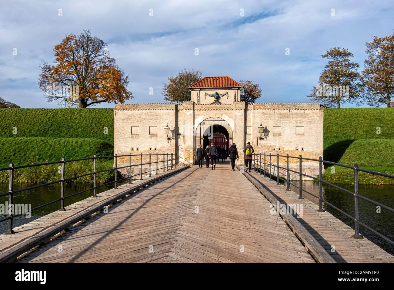 King’s gate Dutch Baroque style gate. Bridge over moat & entrance to ...