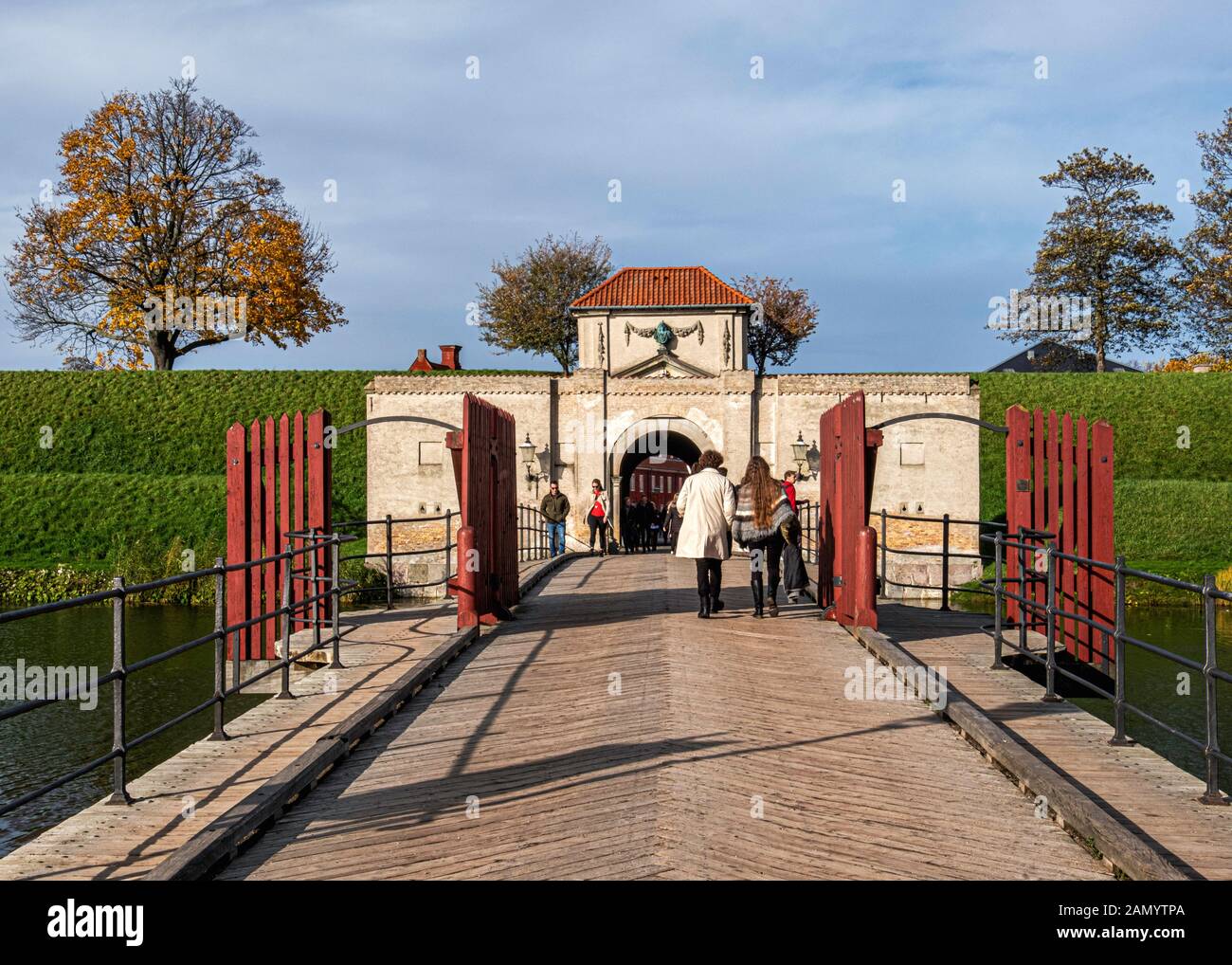 King’s gate Dutch Baroque style gate. Bridge over moat & entrance to ...