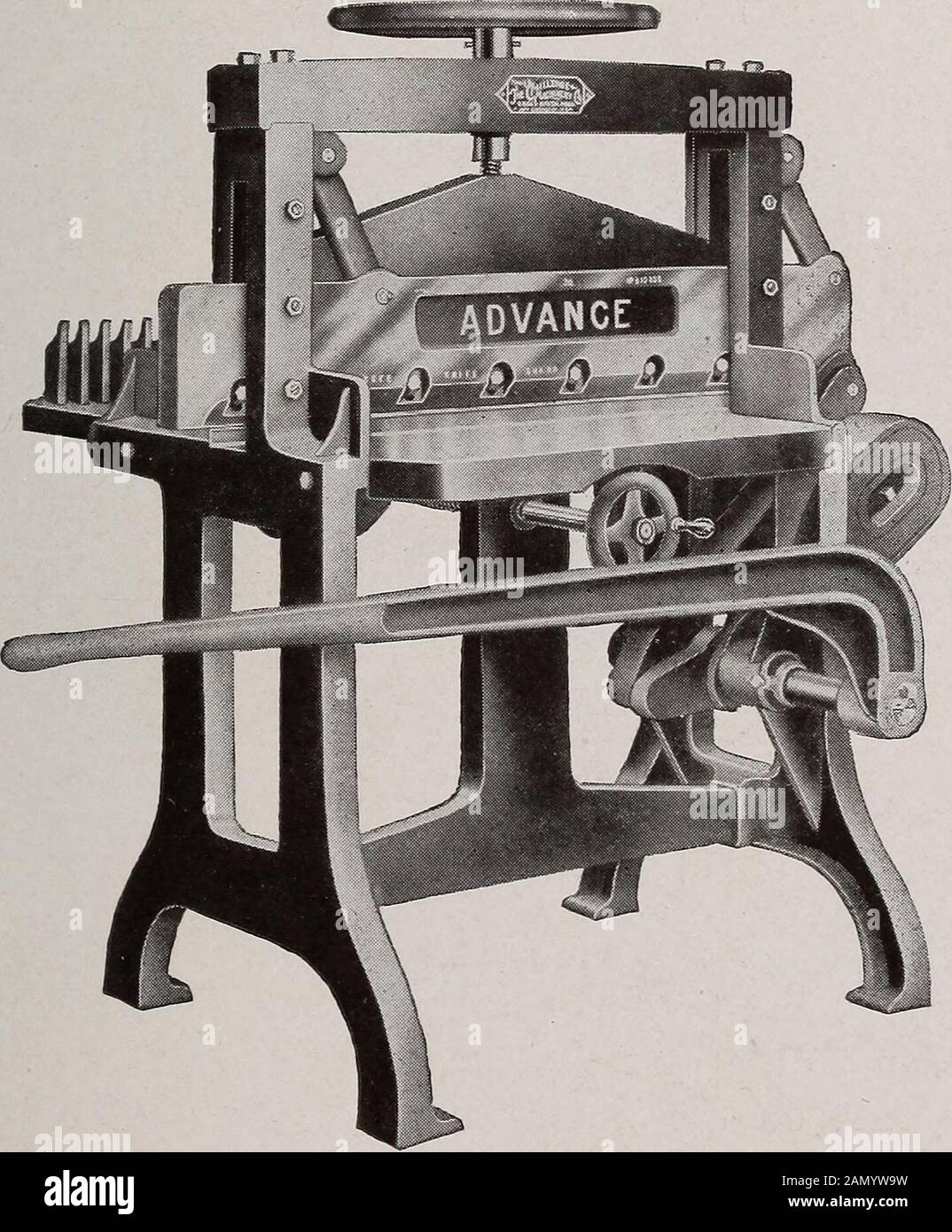 The school printshop . Courtesy of the American Type Founders Company ...