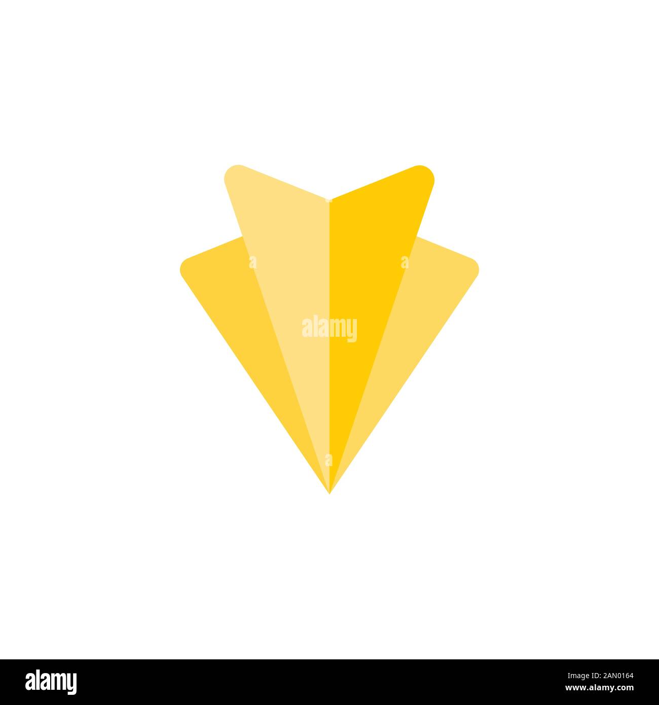 Paper airplane icon symbol 3d Cut Out Stock Images & Pictures - Alamy