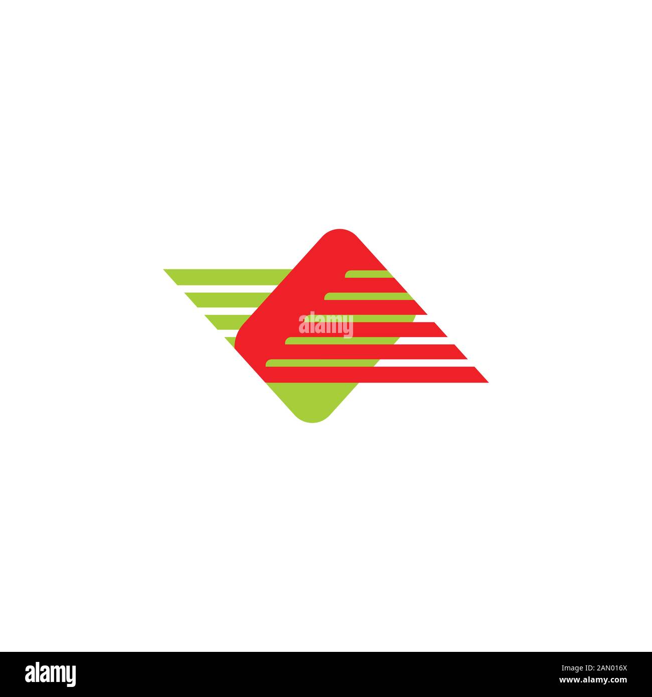 linked triangle wings colorful logo vector Stock Vector Image & Art - Alamy