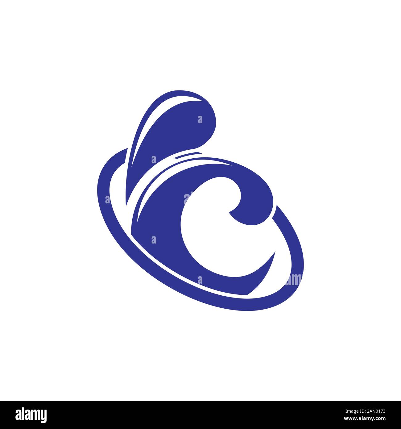 letter c water splash logo vector Stock Vector Image & Art - Alamy