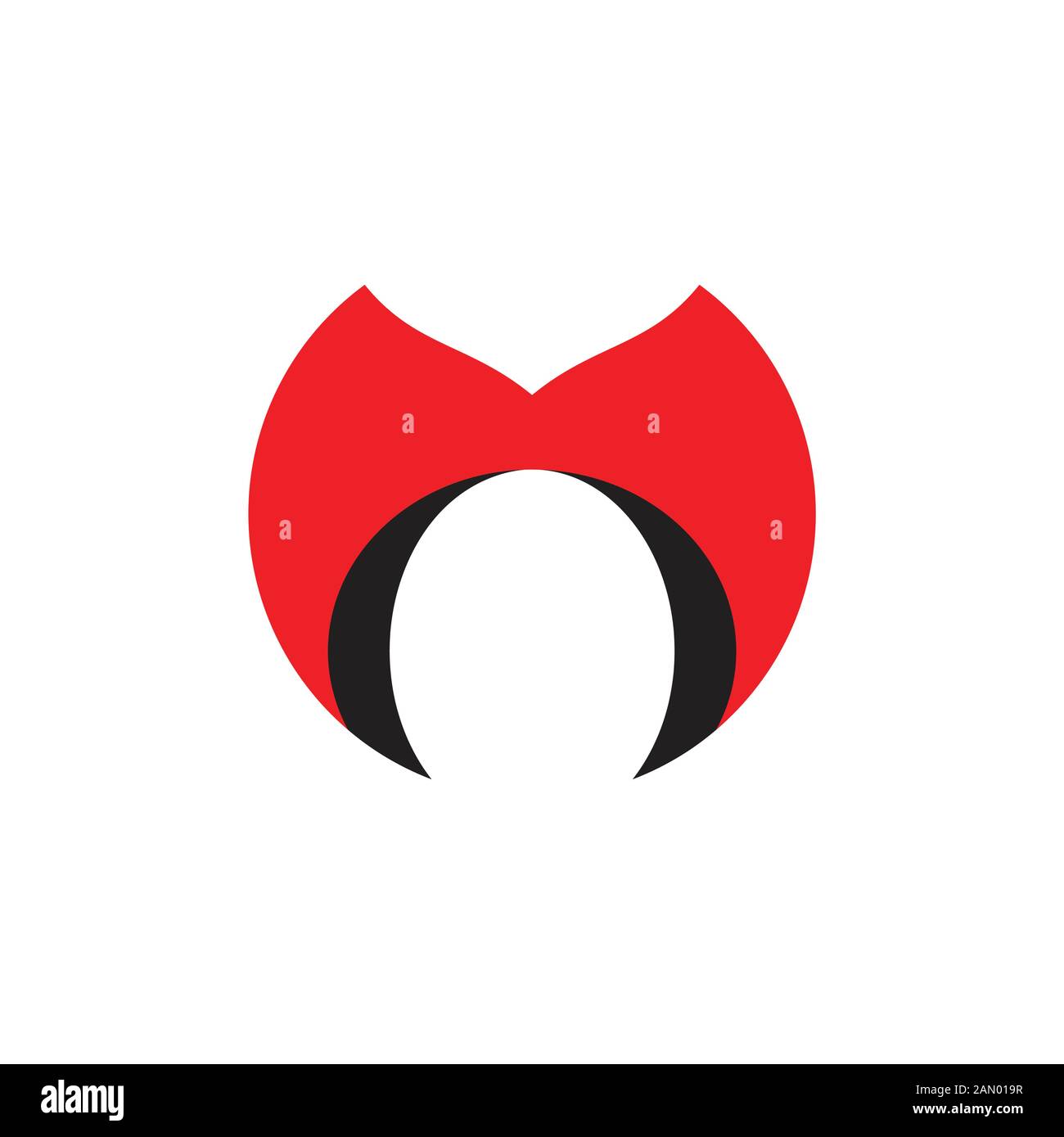 letter m curves geometric abstract logo vector Stock Vector Image & Art ...