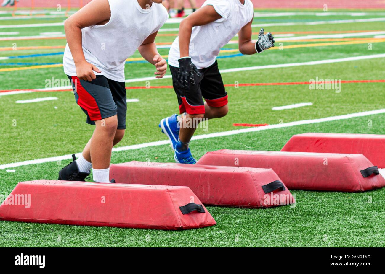 Training football summer hi-res stock photography and images - Alamy