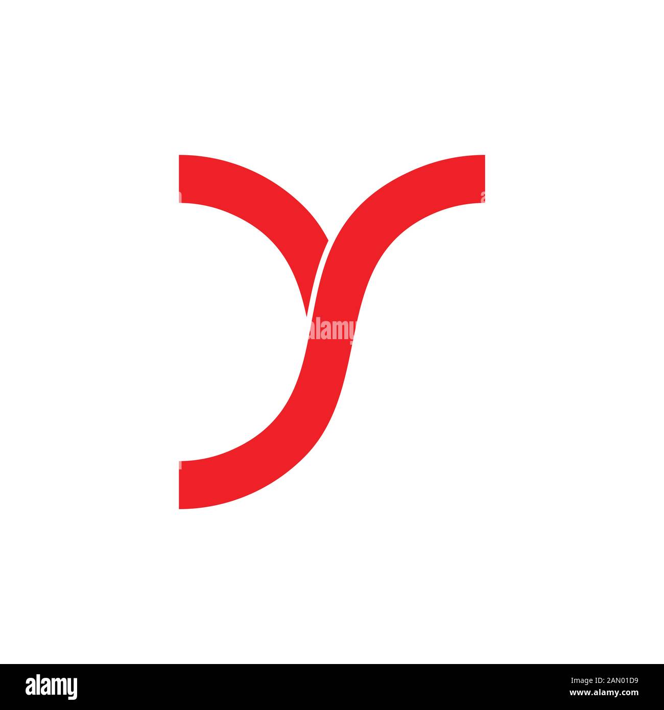 letter ys geometric linked simple line logo vector Stock Vector Image ...