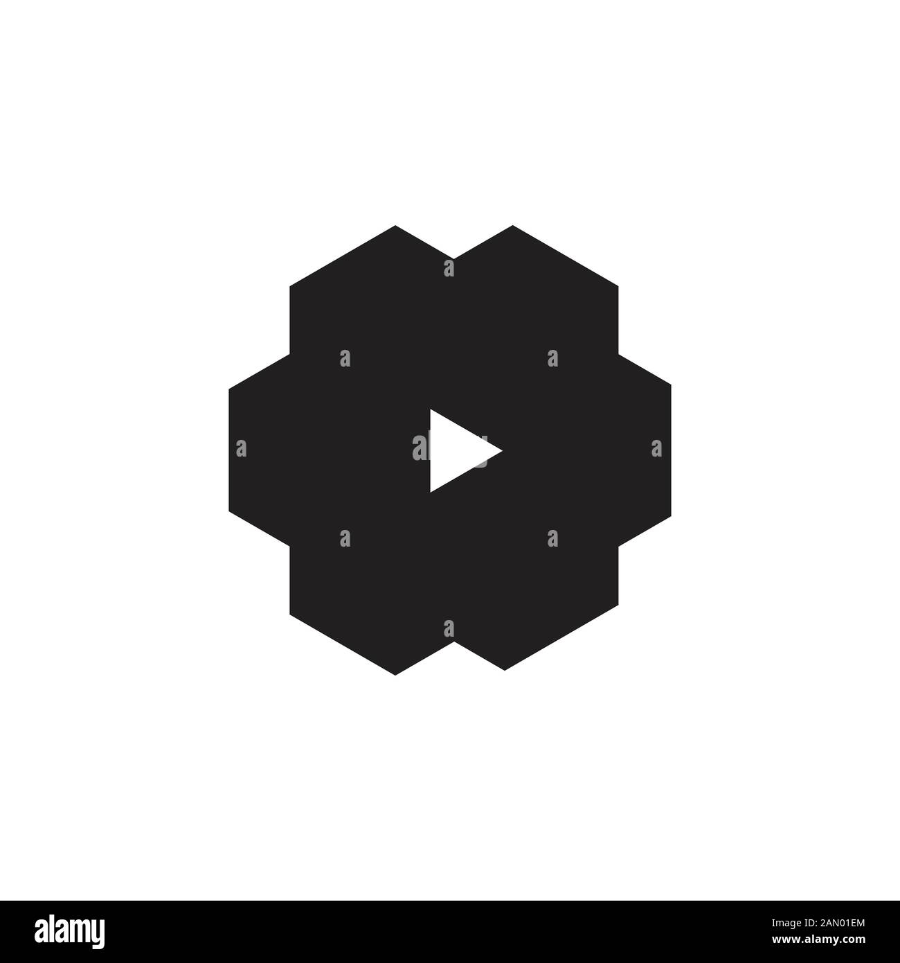 triangle cog machine symbol logo vector Stock Vector Image & Art - Alamy