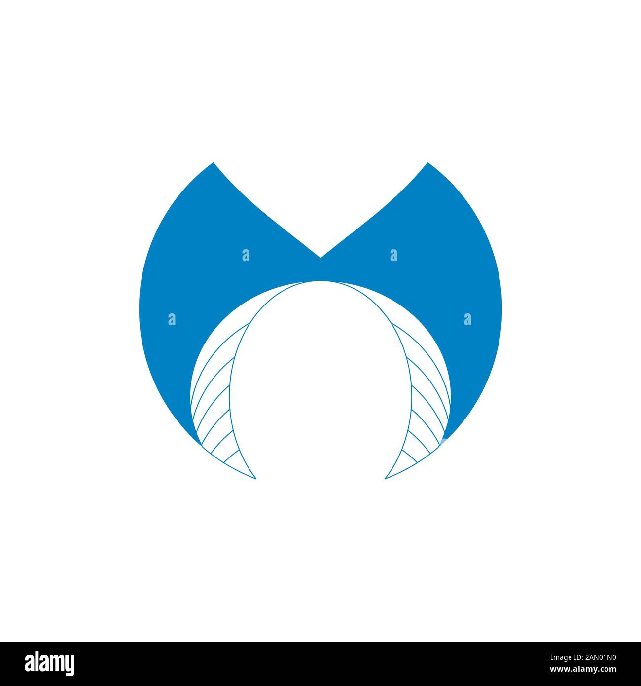 letter m curves geometric abstract logo vector Stock Vector Image & Art ...