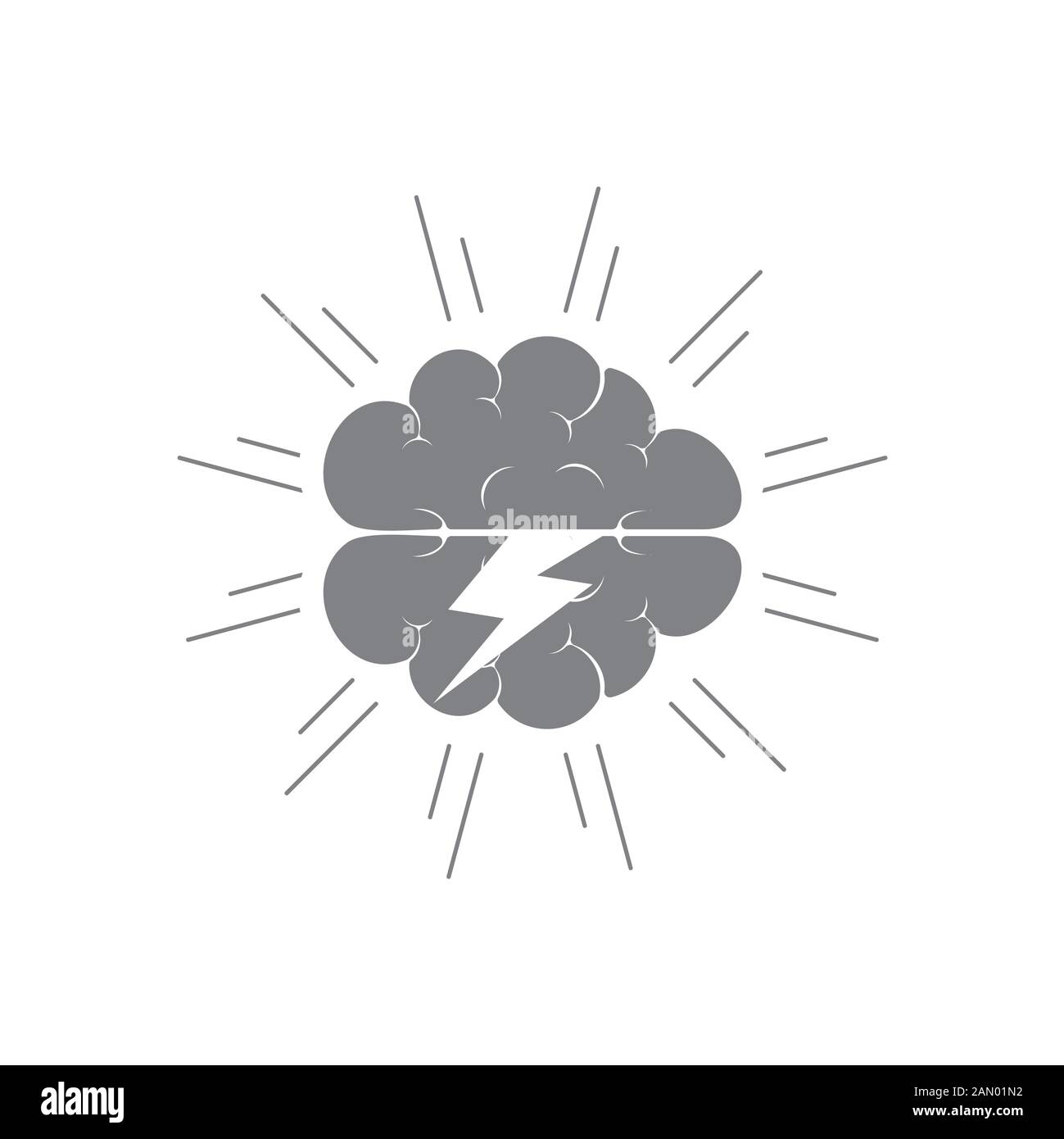 brain cloud storm symbol vector Stock Vector Image & Art - Alamy