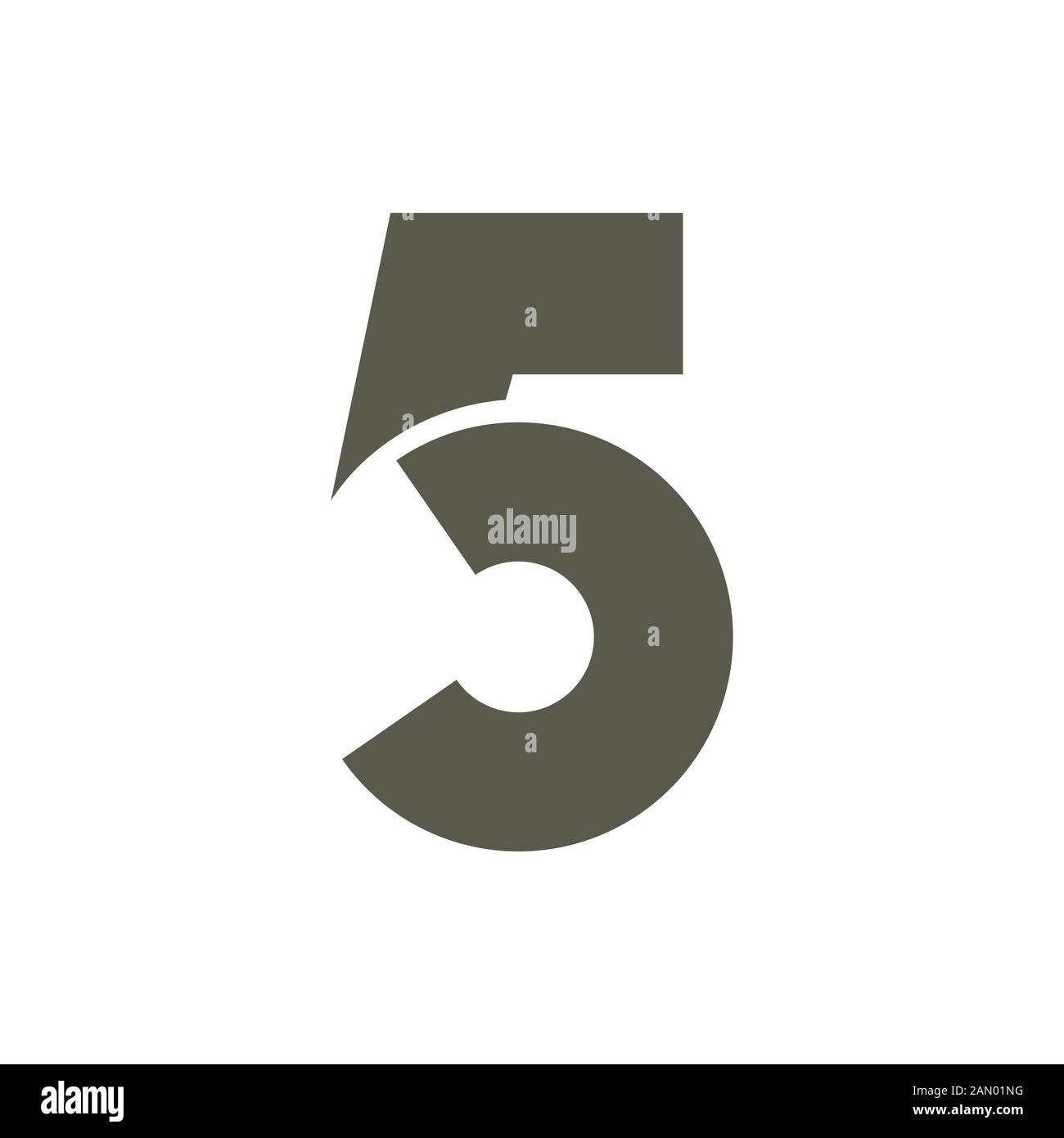 letter 5c geometric circle logo vector Stock Vector Image & Art - Alamy