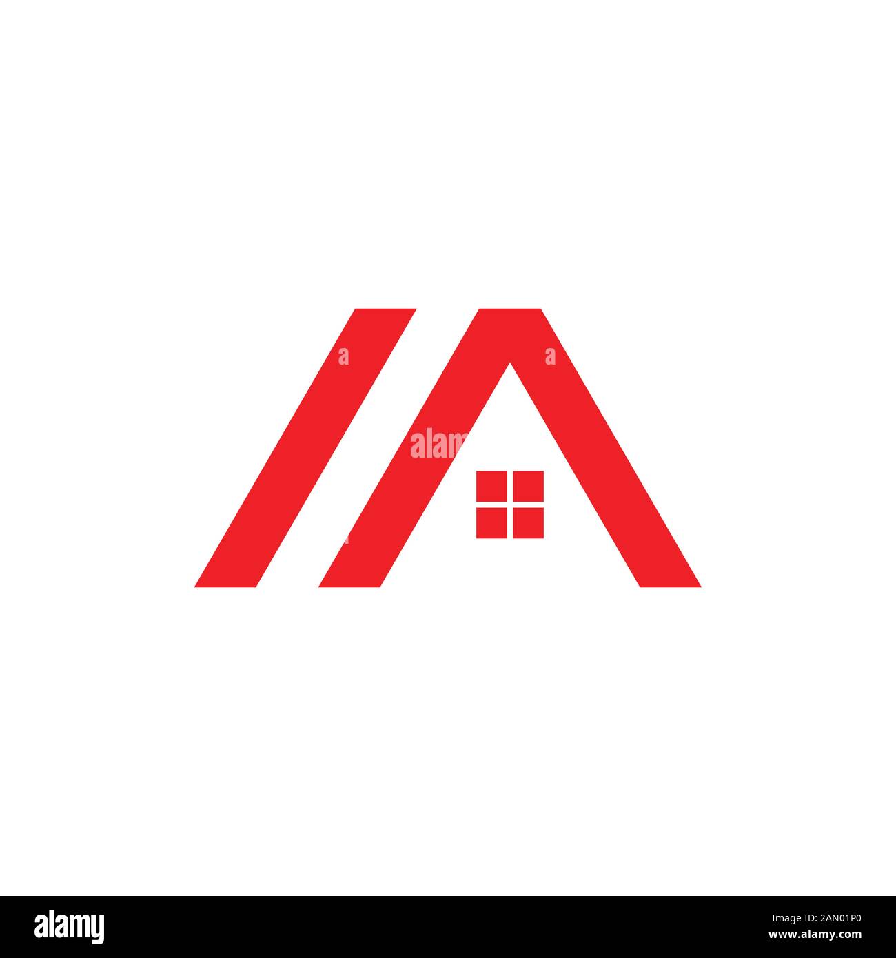 letter a roof shape simple design vector Stock Vector Image & Art - Alamy