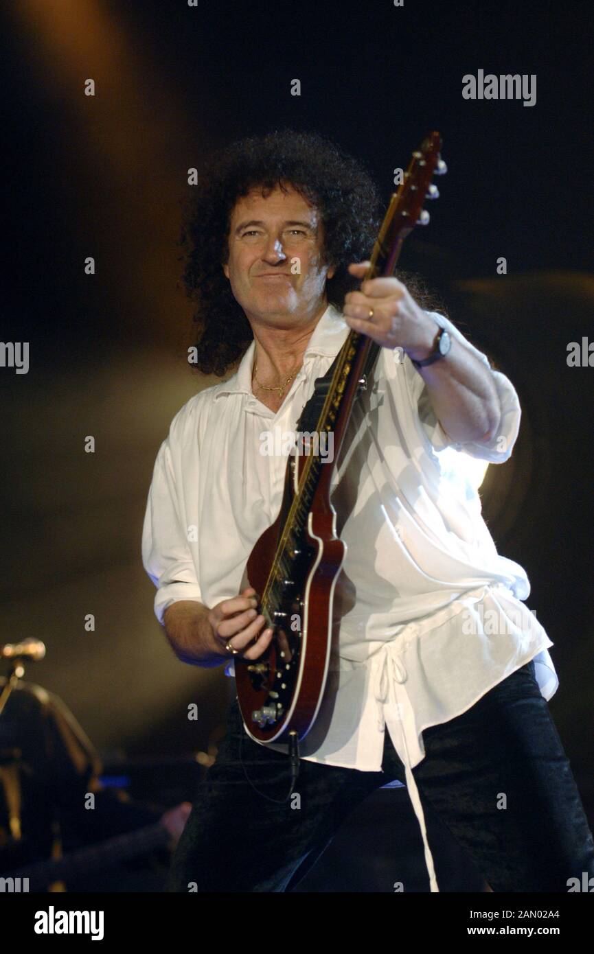 Milan Italy 05/04/2005, live concert of The Queen at the Forum Assago ...