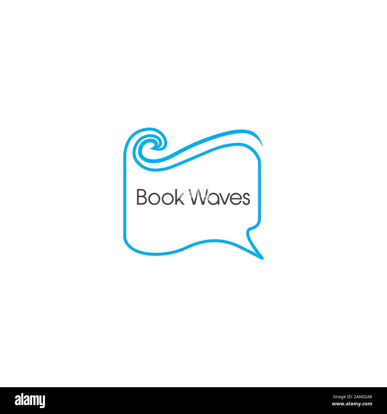 book wavy shape talk education symbol vector Stock Vector Image & Art ...