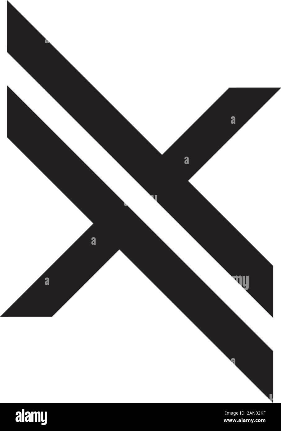 letter x stripes motion logo vector Stock Vector Image & Art - Alamy