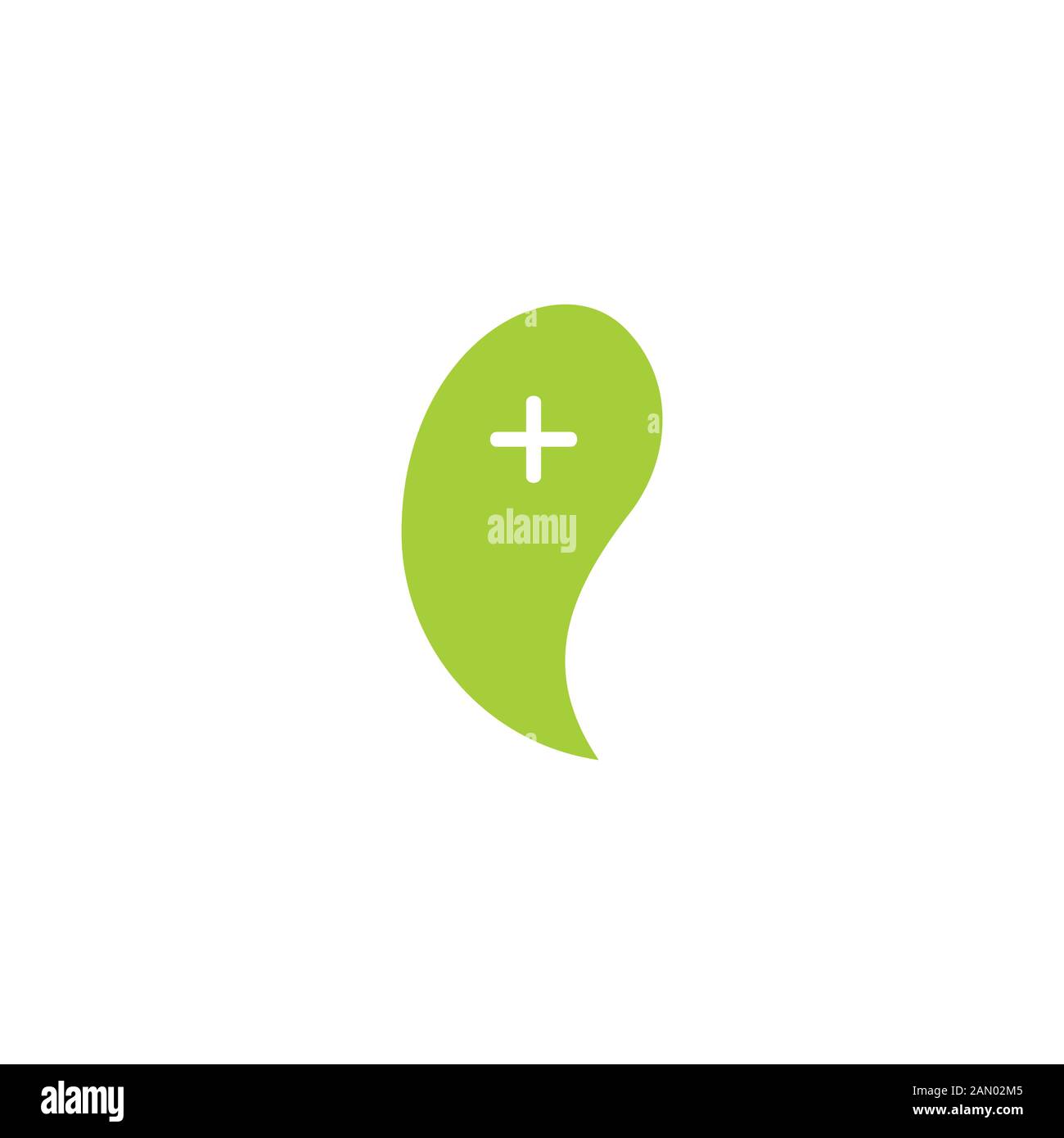 leaf plus medical motion logo vector Stock Vector Image & Art - Alamy