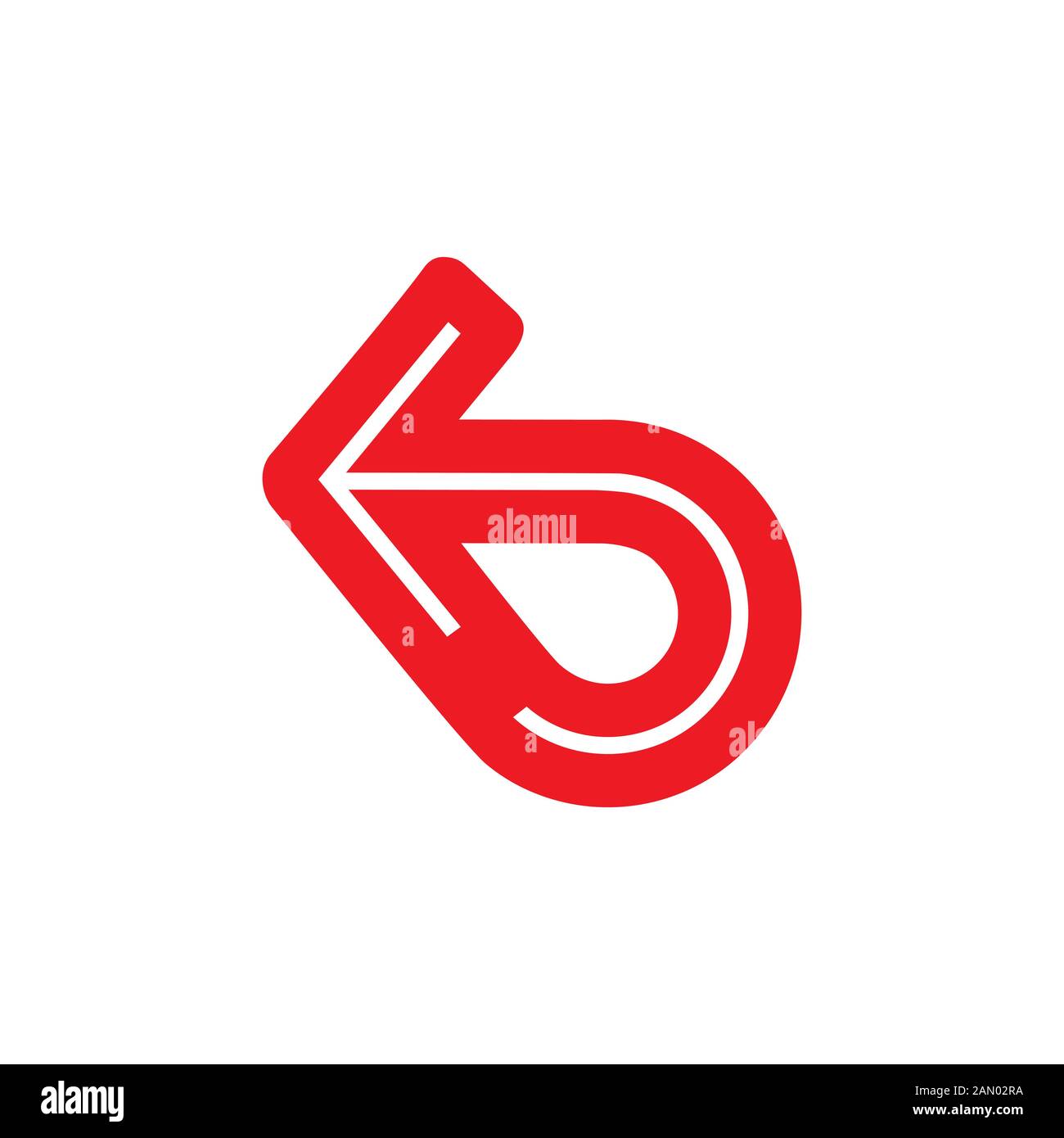 simple geometric rotate motion arrow line logo vector Stock Vector ...