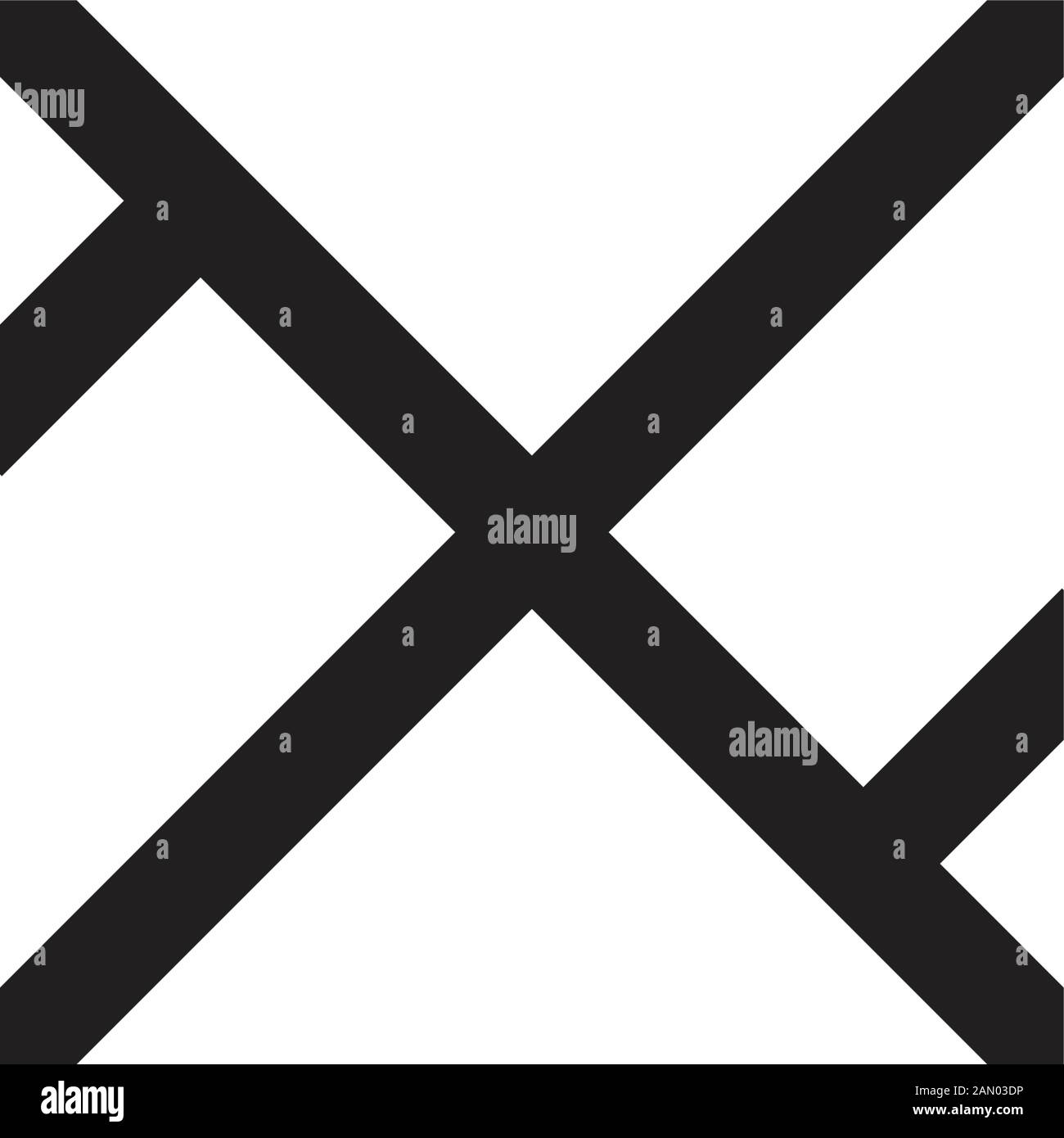 Cross simple geometric logo Cut Out Stock Images & Pictures - Alamy