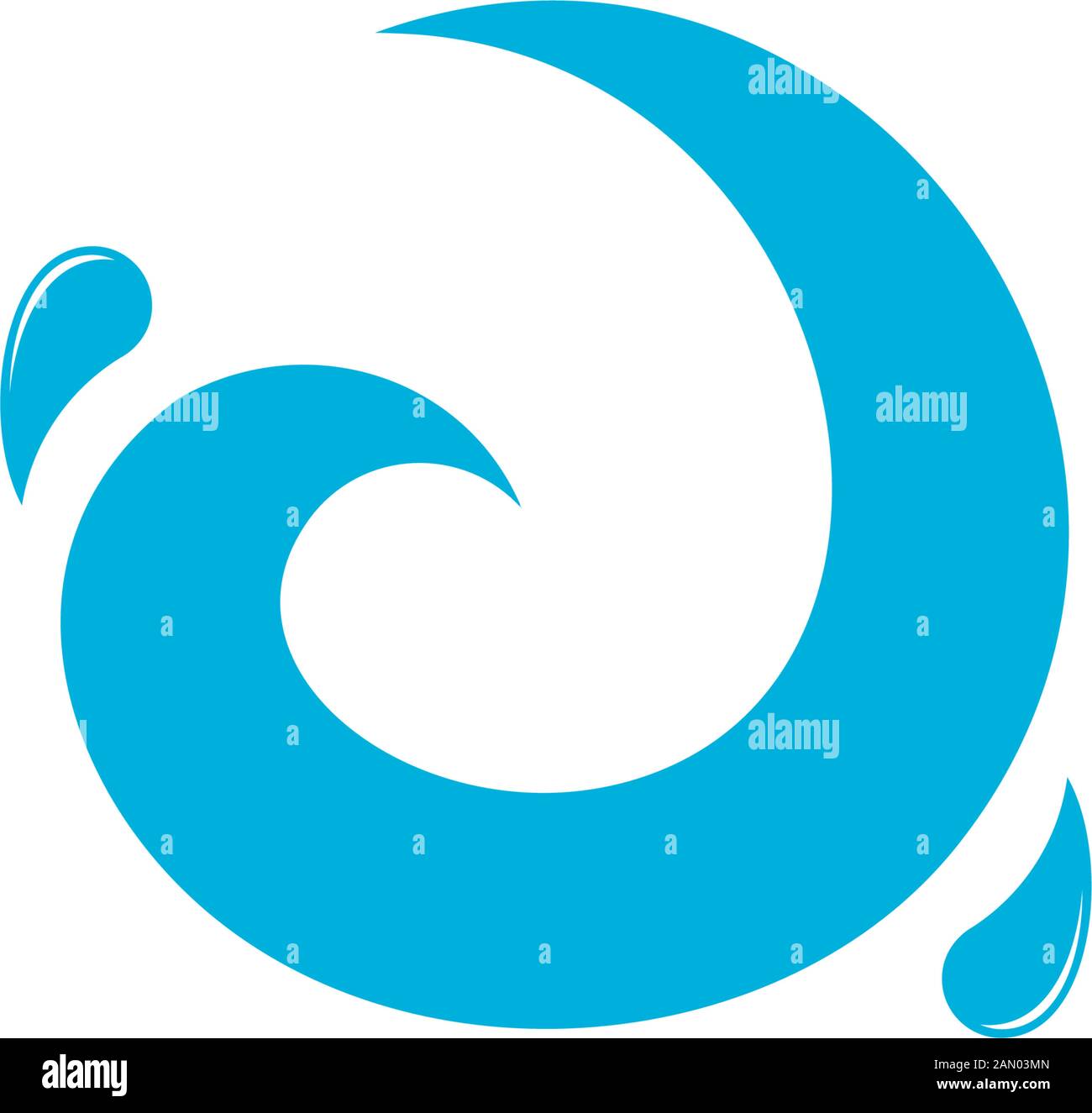 swirl water circle motion simple logo vector Stock Vector Image & Art ...