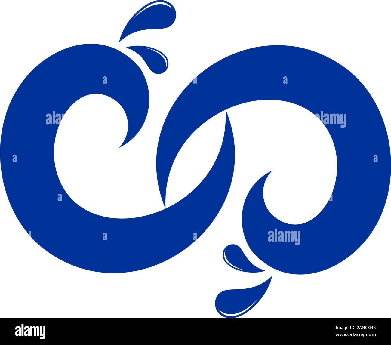 Clean river flowing Stock Vector Images - Alamy