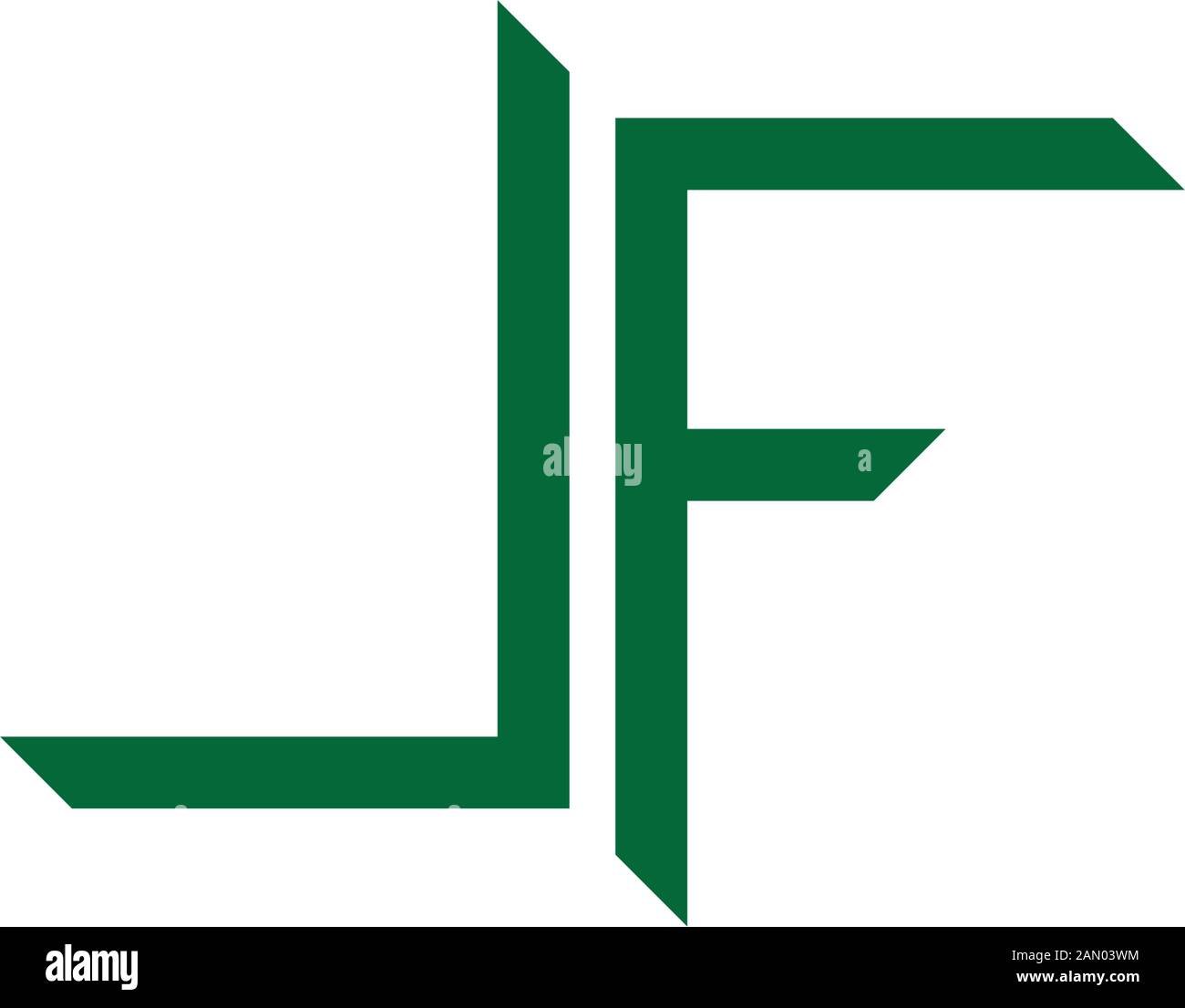 letter lf simple line geometric logo vector Stock Vector Image & Art ...