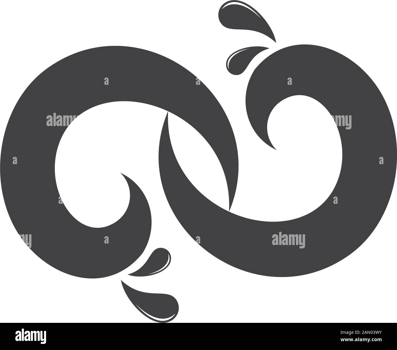 motion water waves simple design symbol vector Stock Vector Image & Art ...