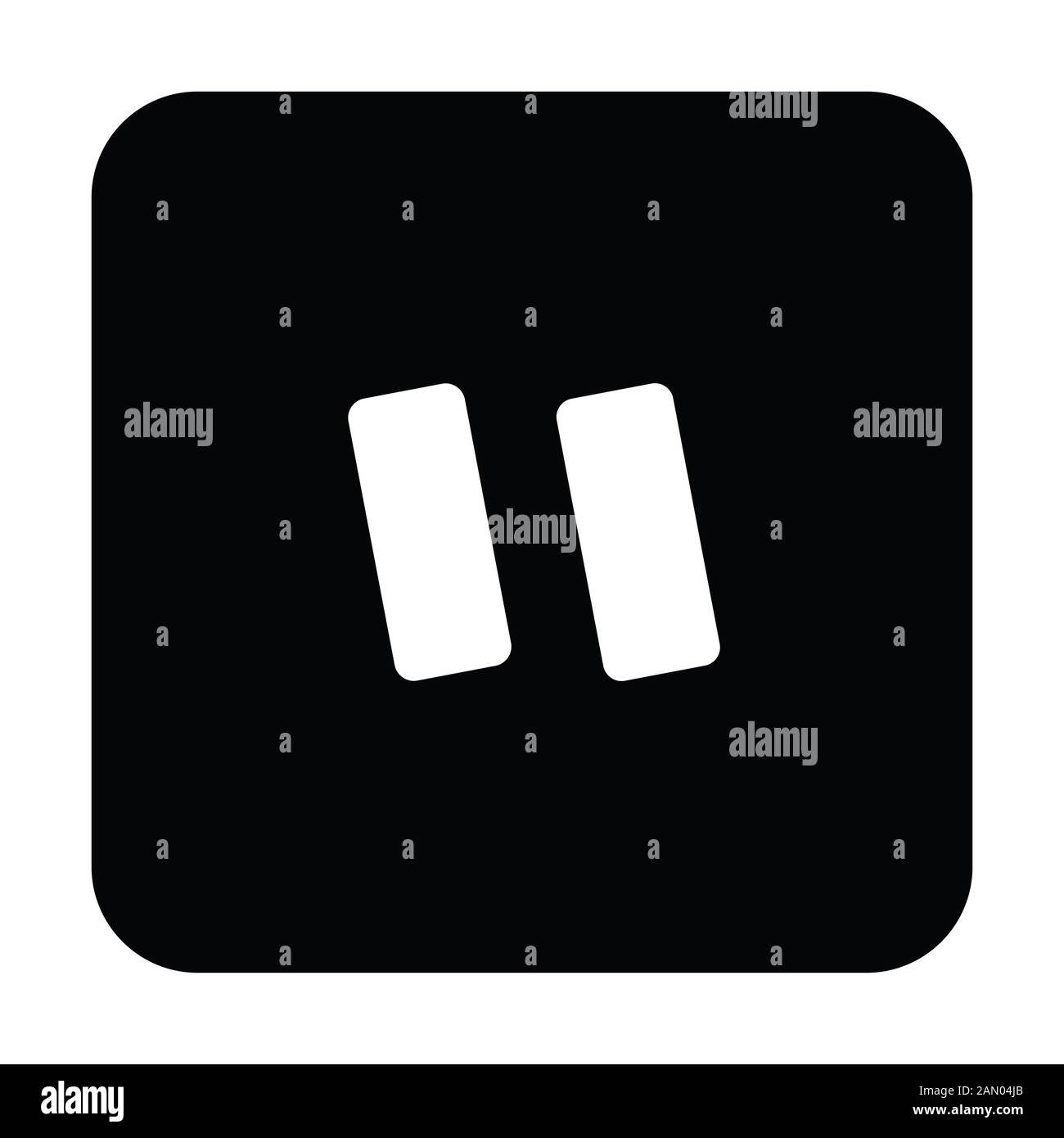 Pause button or pause icon Stock Photo - Alamy