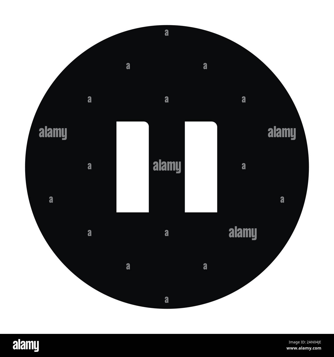Pause button or pause icon Stock Photo - Alamy