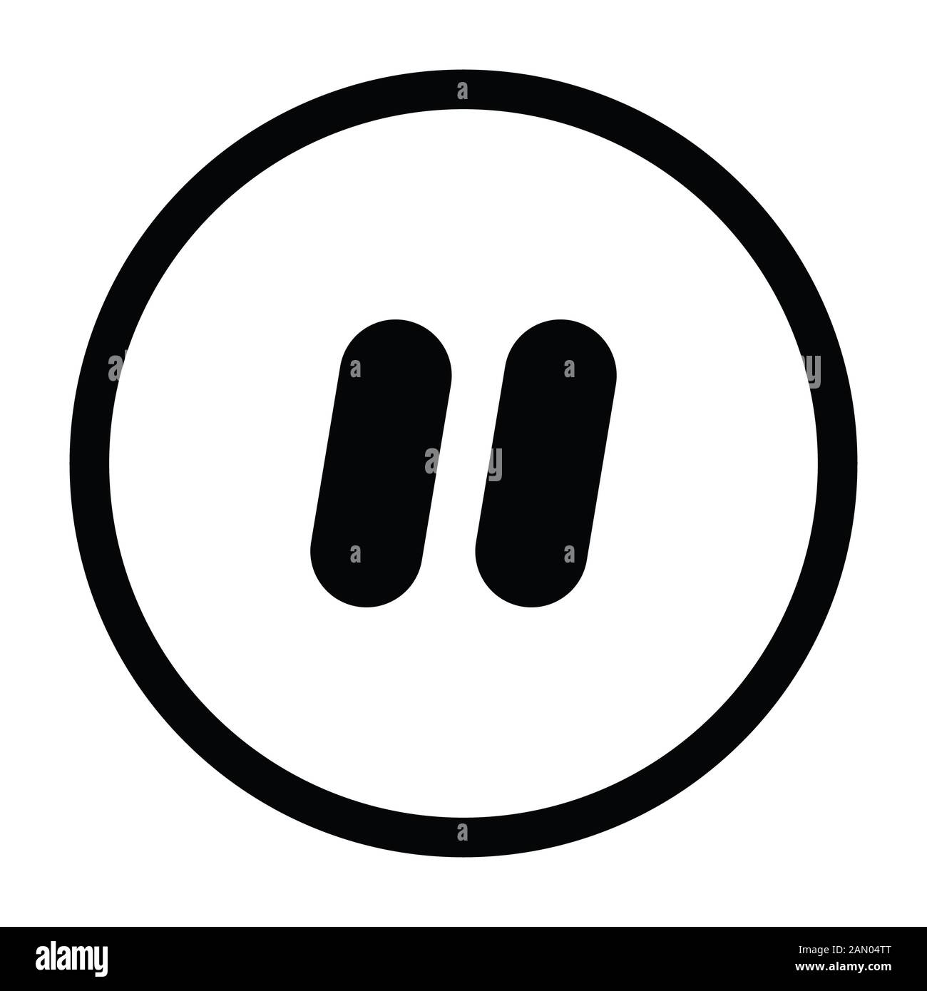 Pause button or pause icon Stock Photo - Alamy