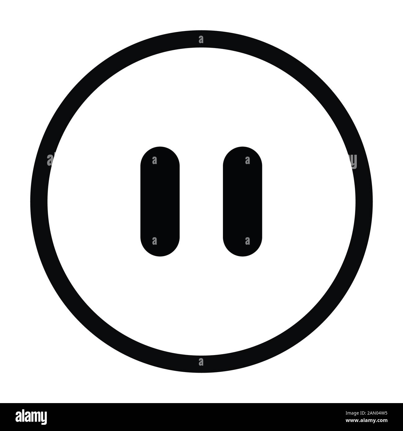 Pause button or pause icon Stock Photo - Alamy