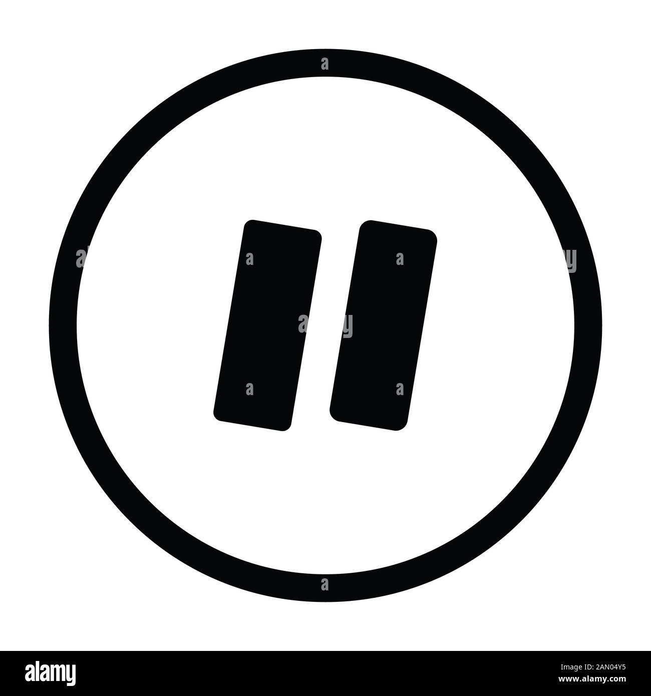 Pause button or pause icon Stock Photo - Alamy