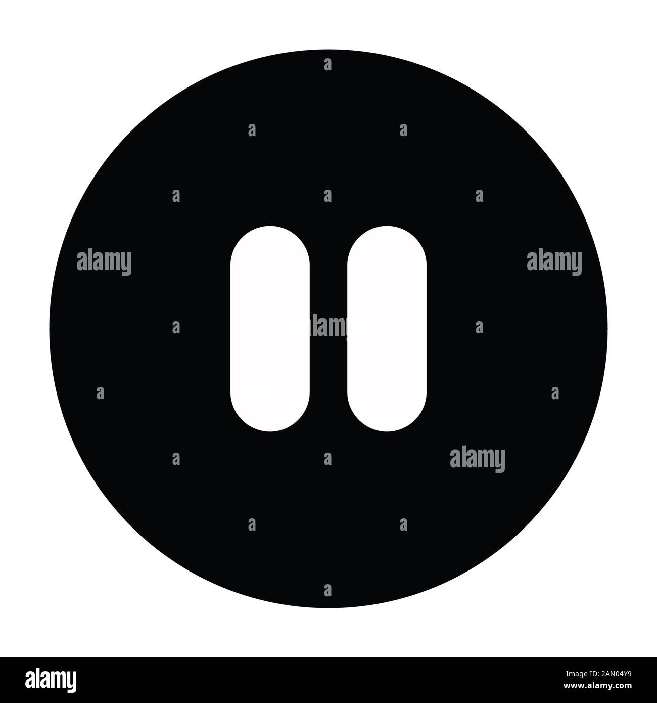 Pause button or pause icon Stock Photo - Alamy