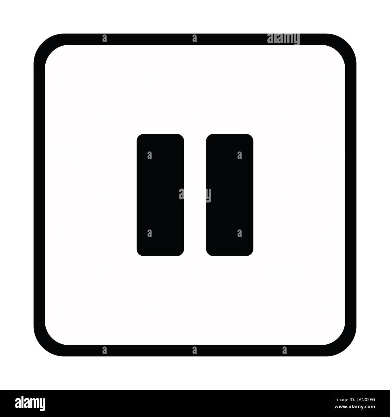 Pause button or pause icon Stock Photo - Alamy