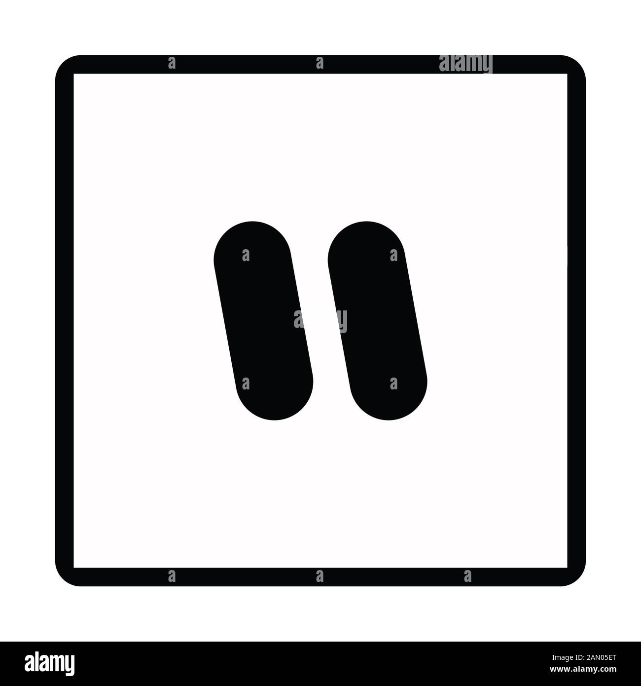 Pause button or pause icon Stock Photo - Alamy
