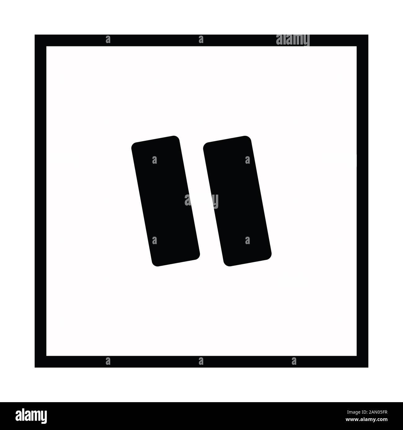 Pause button or pause icon Stock Photo - Alamy