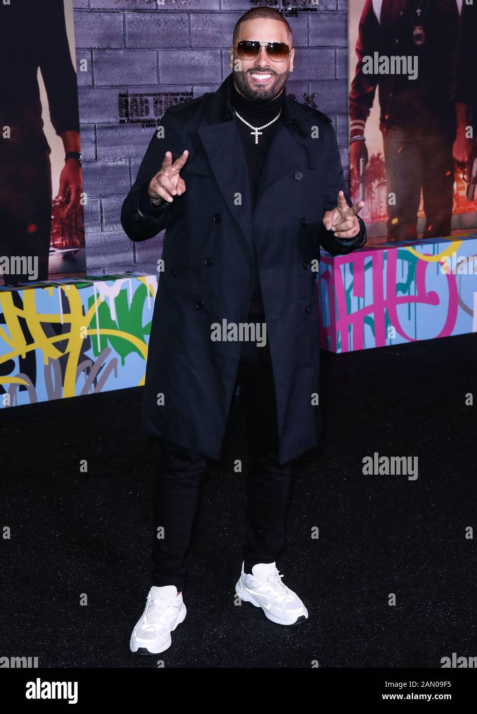 HOLLYWOOD, LOS ANGELES, CALIFORNIA, USA - JANUARY 14: Nicky Jam arrives ...