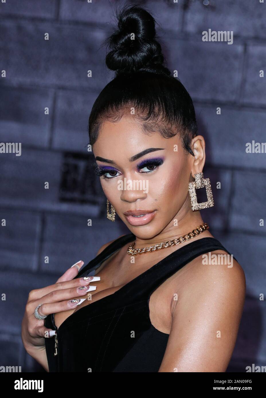 HOLLYWOOD, LOS ANGELES, CALIFORNIA, USA - JANUARY 14: Rapper Saweetie ...