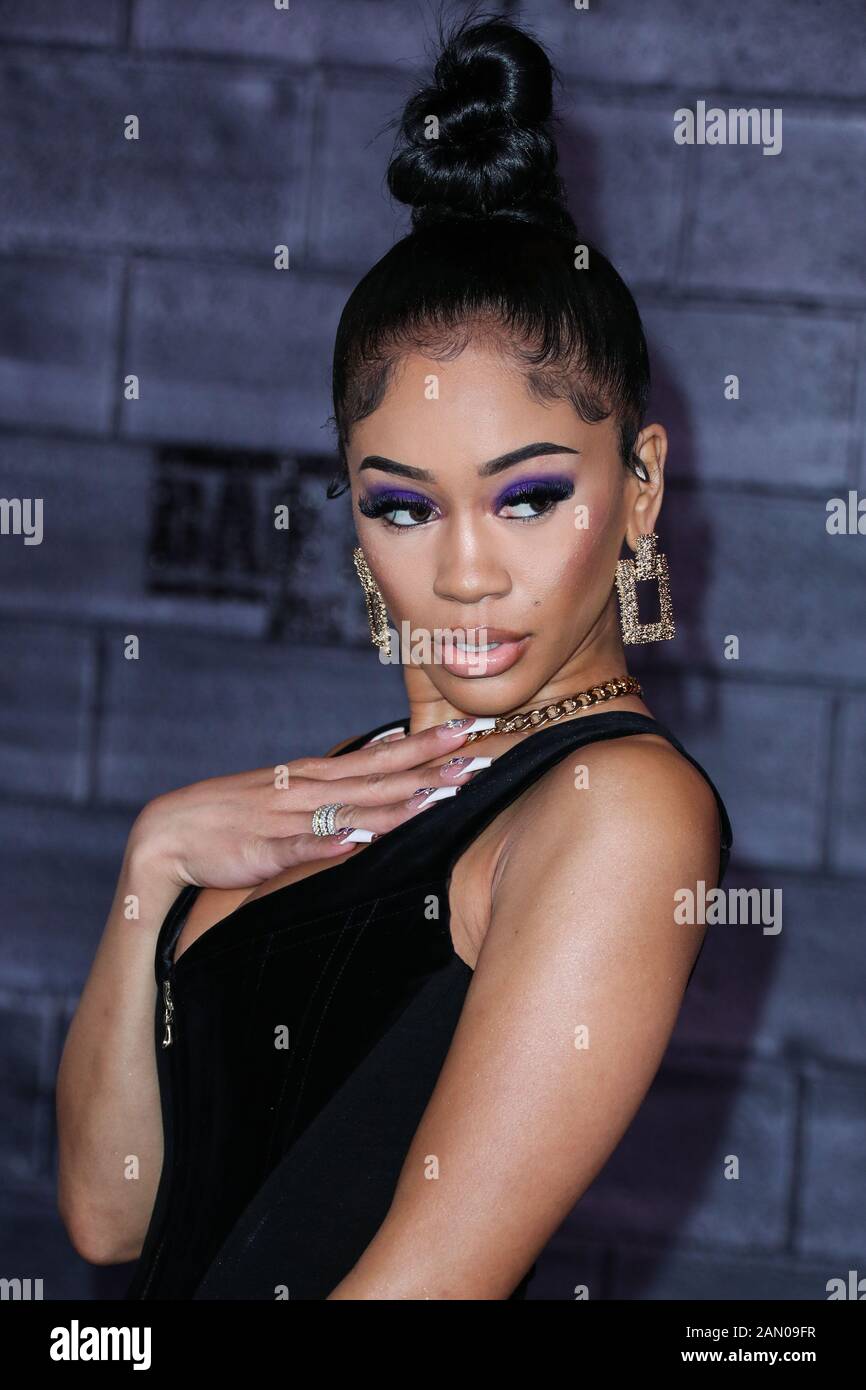 HOLLYWOOD, LOS ANGELES, CALIFORNIA, USA - JANUARY 14: Rapper Saweetie ...