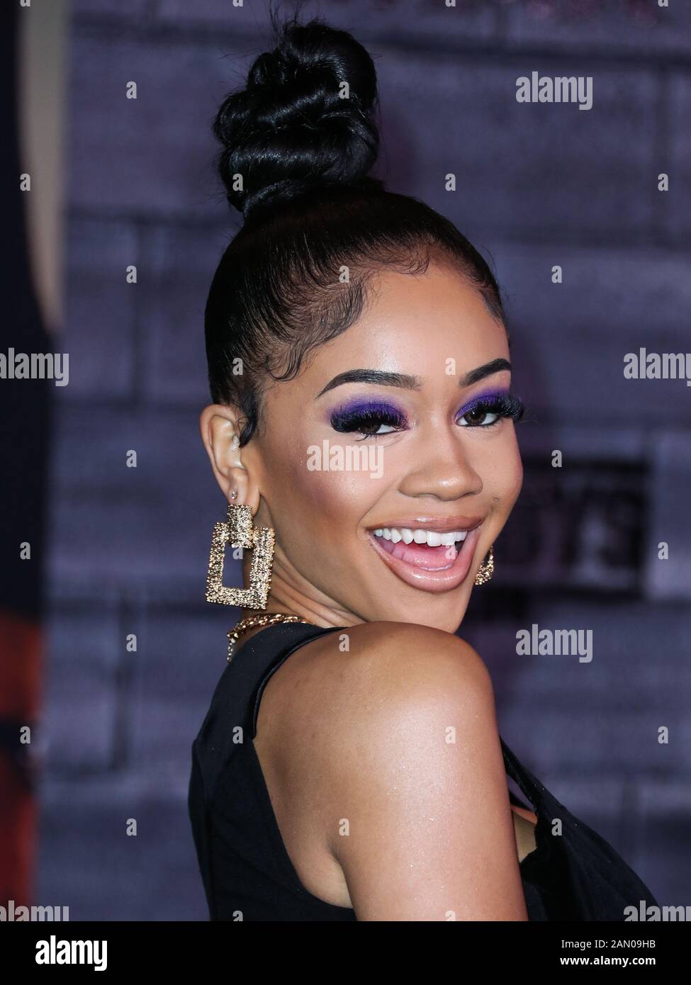 HOLLYWOOD, LOS ANGELES, CALIFORNIA, USA - JANUARY 14: Rapper Saweetie ...