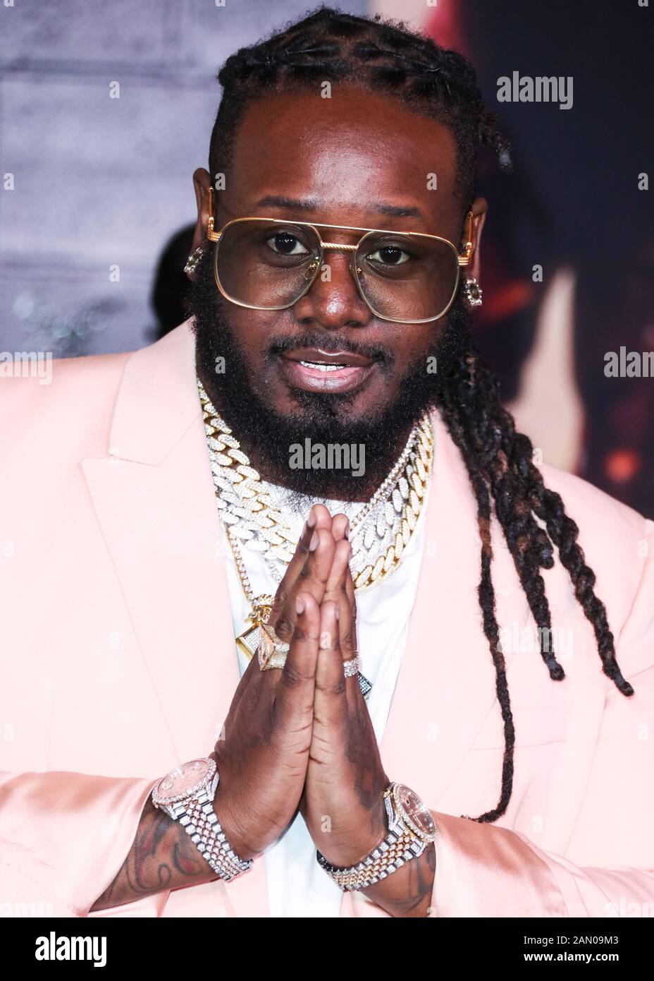 HOLLYWOOD, LOS ANGELES, CALIFORNIA, USA - JANUARY 14: Rapper T-Pain ...