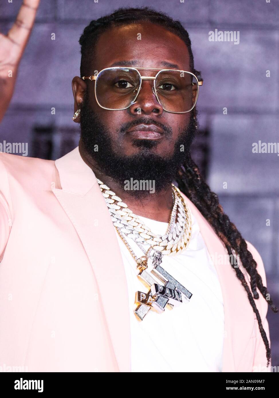 HOLLYWOOD, LOS ANGELES, CALIFORNIA, USA - JANUARY 14: Rapper T-Pain ...