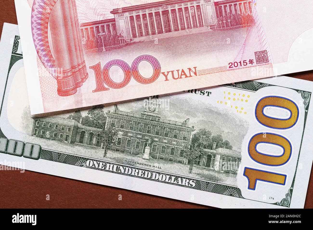One hundred yuan banknote hi-res stock photography and images - Alamy