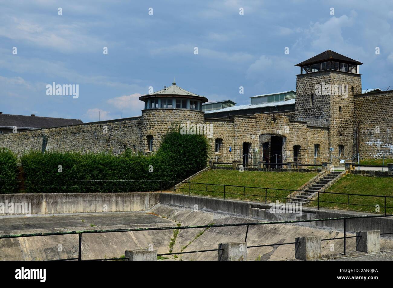 Austria, concentration camp Mauthausen, Holocaust memorial from WWII in ...