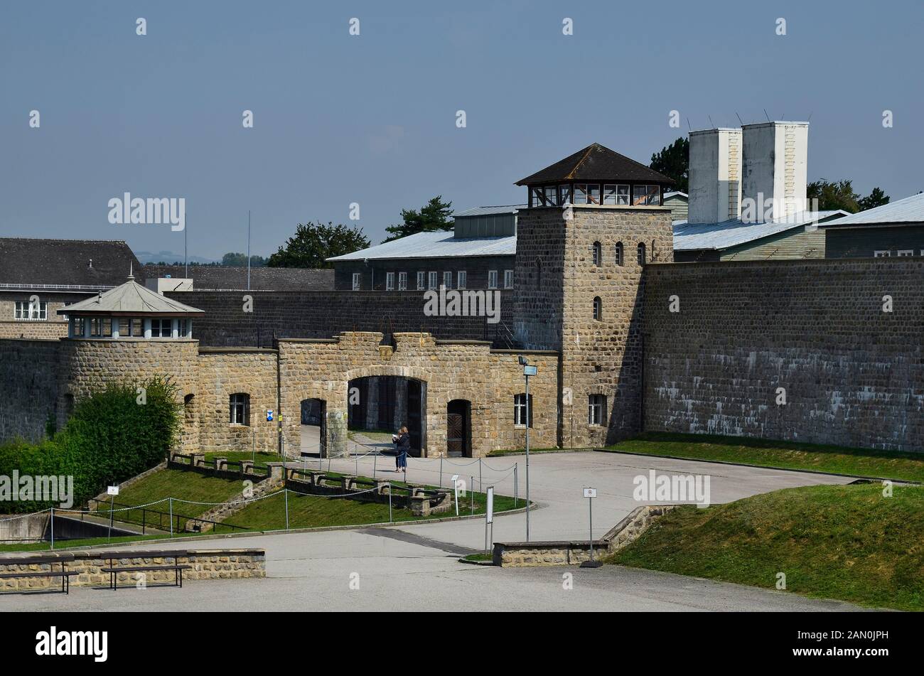 Austria, concentration camp Mauthausen, Holocaust memorial from WWII in ...