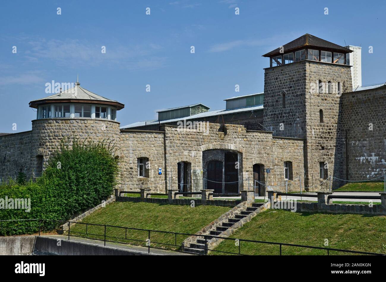 Austria, concentration camp Mauthausen, Holocaust memorial from WWII in ...