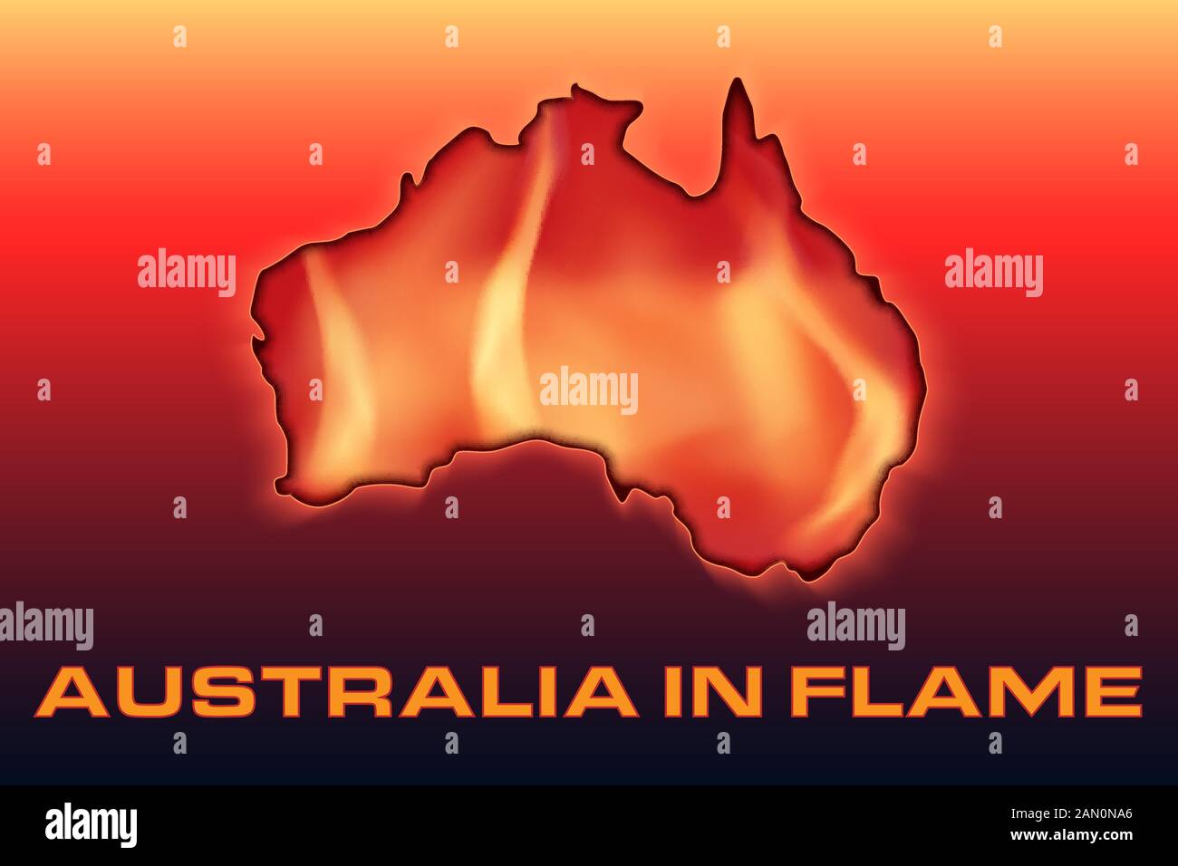 Australia fire map hi-res stock photography and images - Alamy