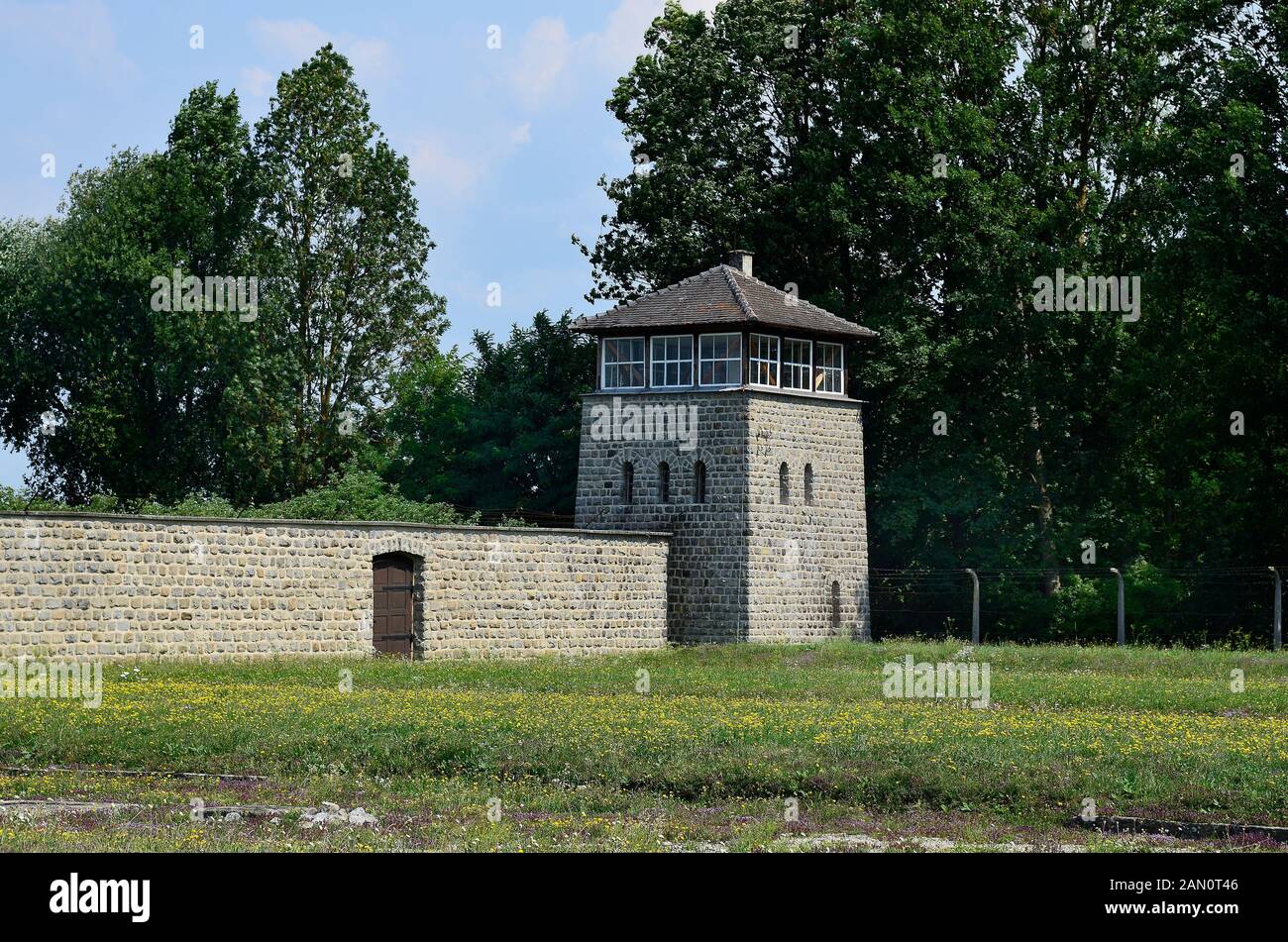 Austria, concentration camp Mauthausen, Holocaust memorial from WWII in ...