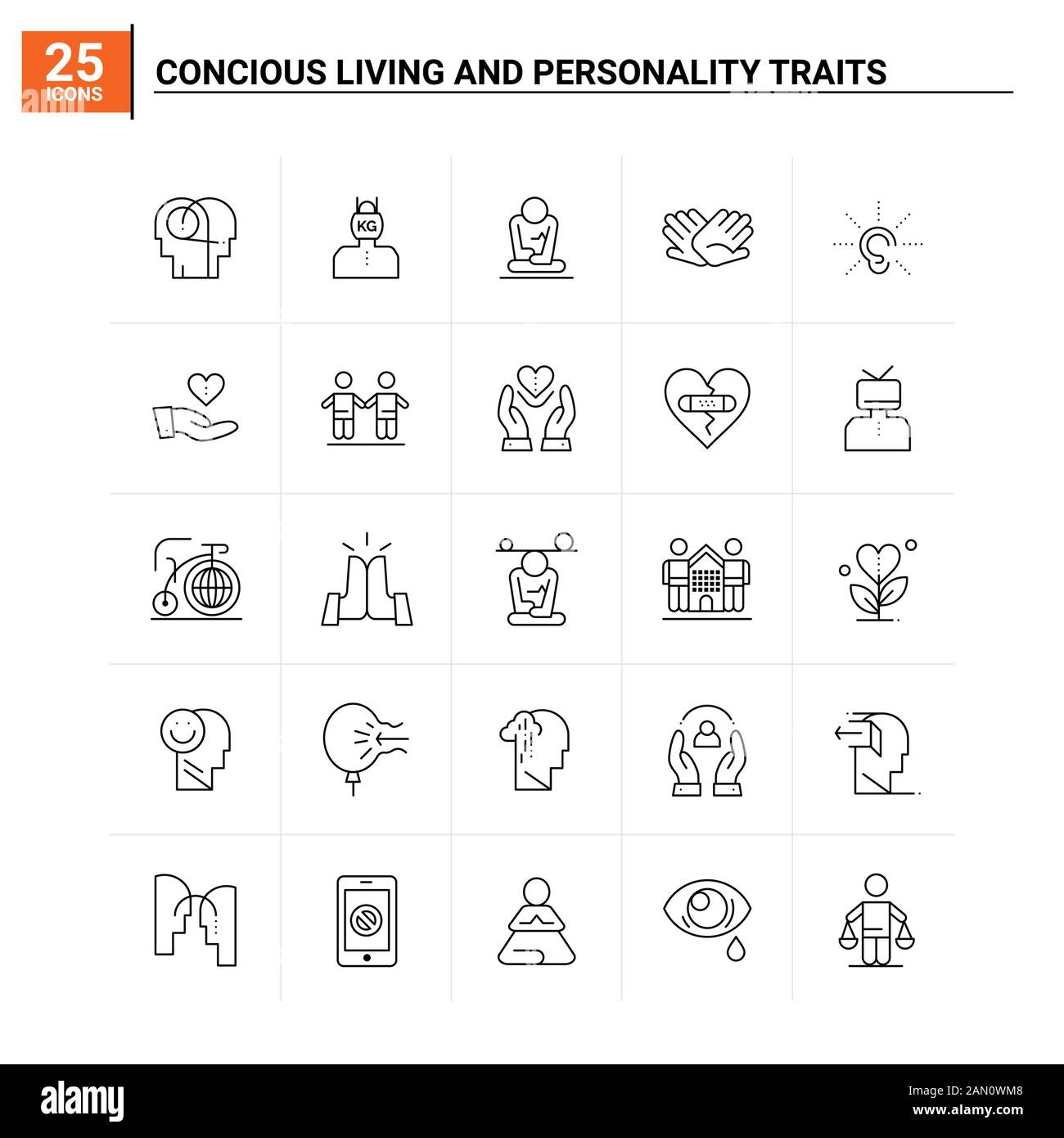 Clipart Depicting Physical Traits Of People