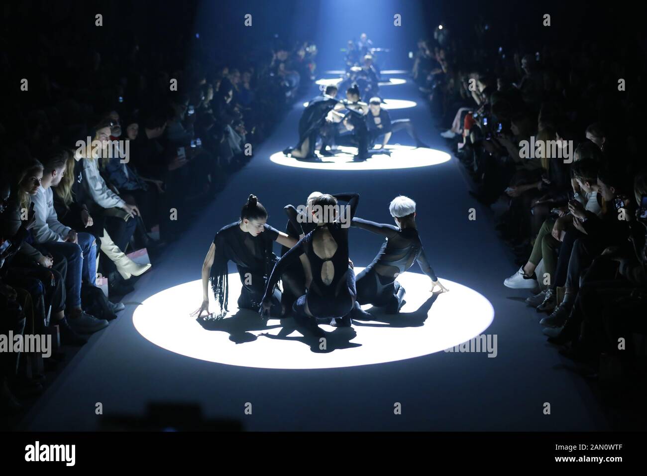 Germany, Berlin, 01/15/2020. DSTM performs collections at the Mercedes ...